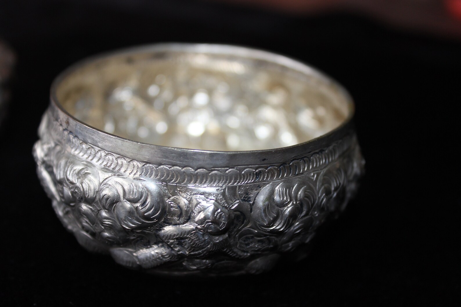 Hindu Indian Silver Plated Rice Bowls / Silver Offering or - Etsy