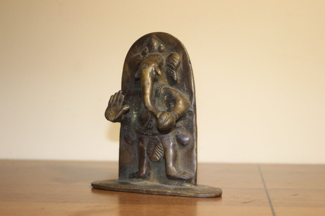 Old Bronze Ganesh / Hindu God /indian Art ,brass Figure - Etsy