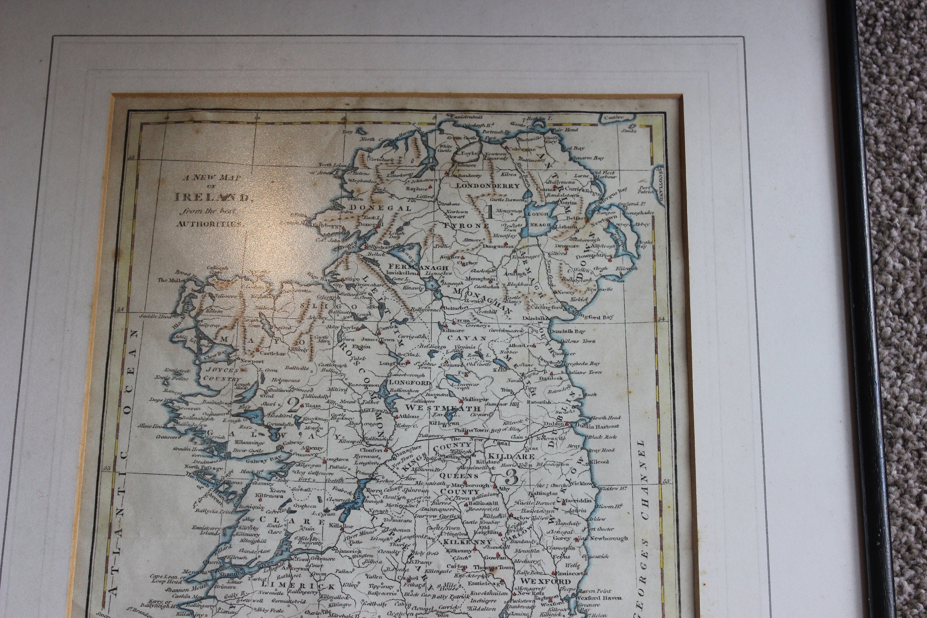Map of Ireland 1840 , Original Steel Ingraving - Etsy UK