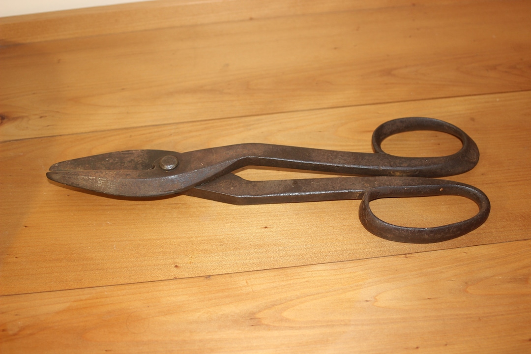 Large Iron Shears 19th C / Forged by a Blacksmith - Etsy