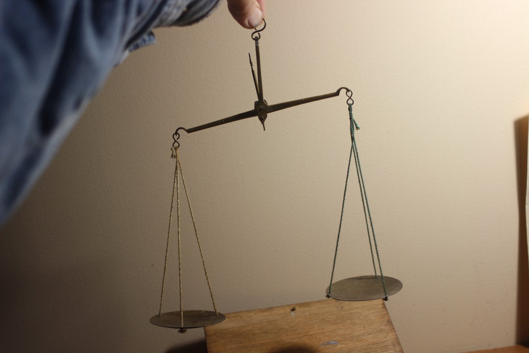 Antique Brass Apothecary Scales in Wooden Box and Weights - Etsy