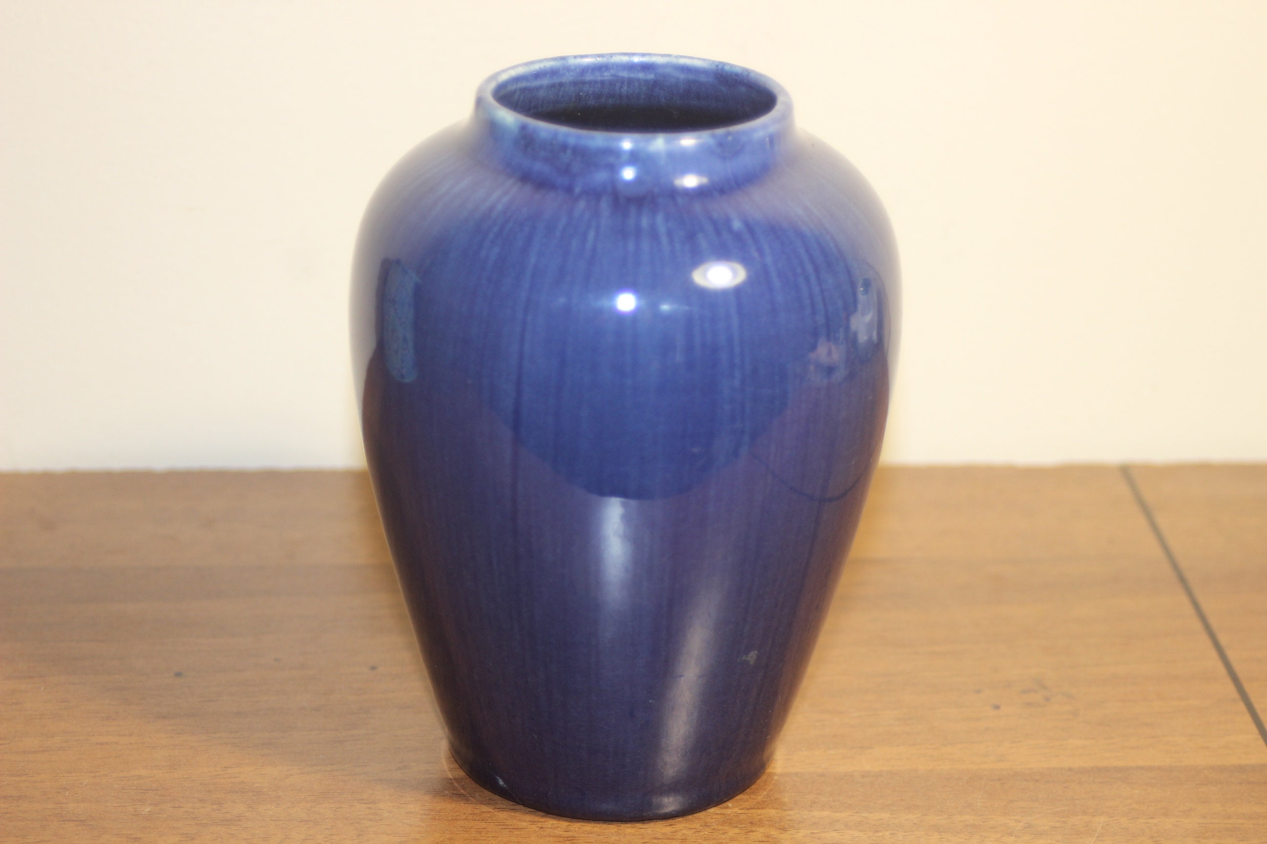 Awaji Pottery Vase Blue / Green ,japanese Pottery - Etsy