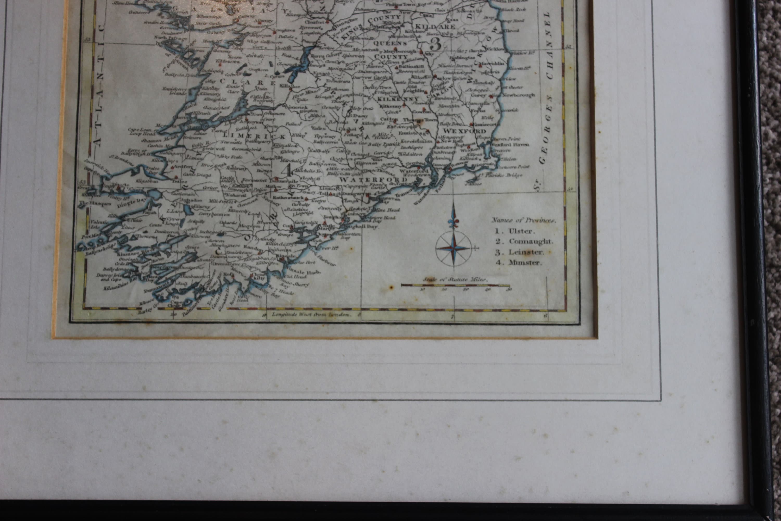 Map of Ireland 1840 , Original Steel Ingraving - Etsy UK