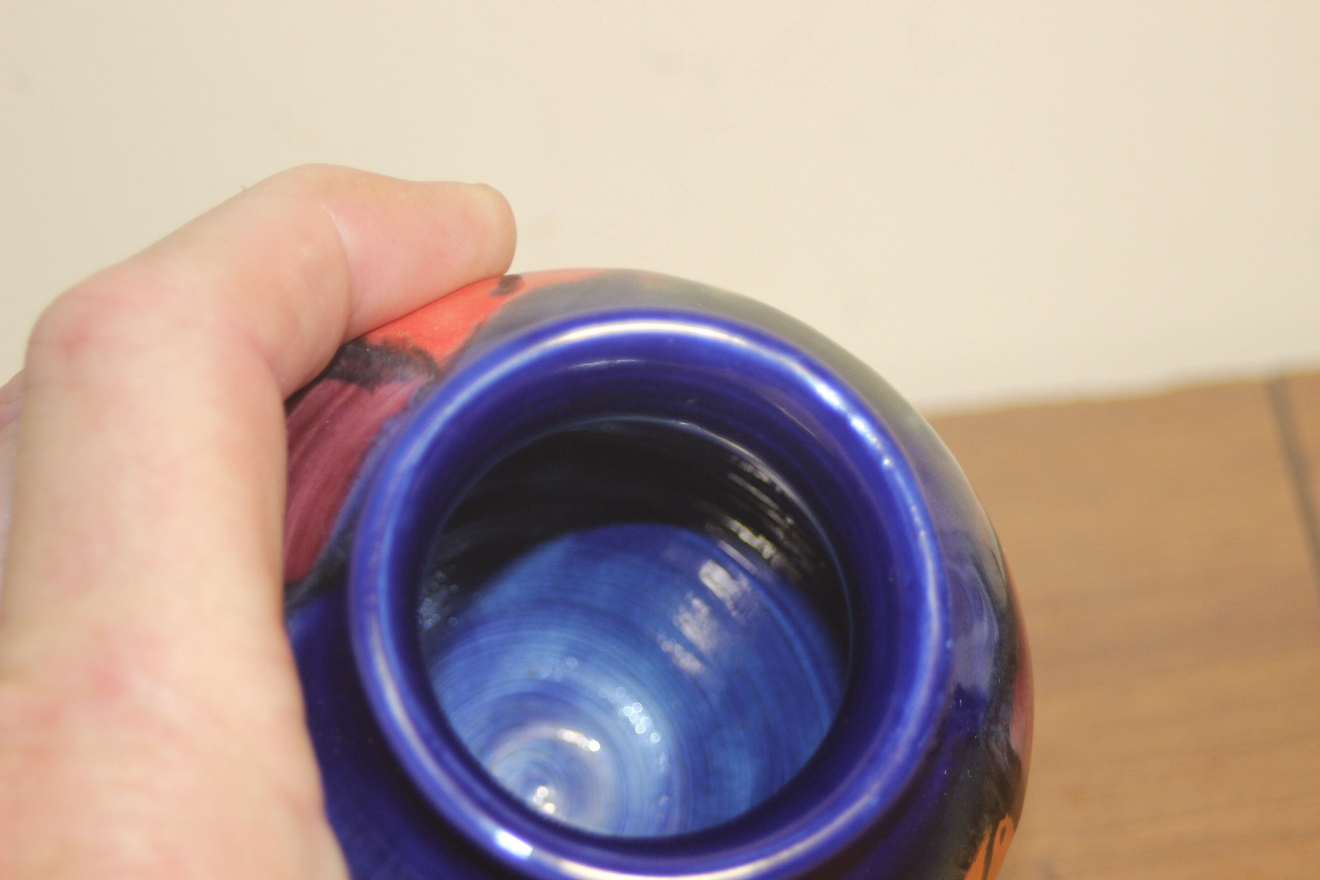 Hand Potted Vase Hand Painted Studio Pottery - Etsy