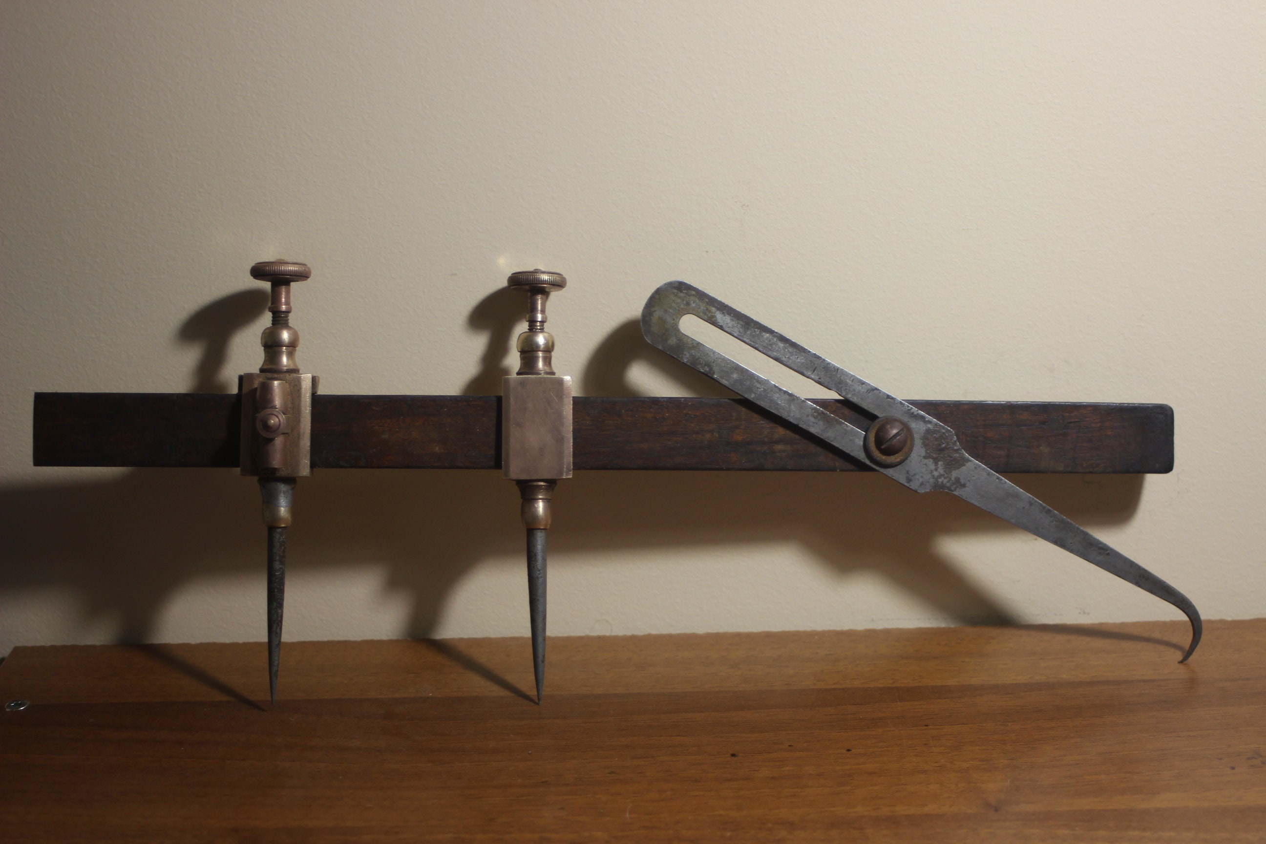 Trammel Points and Gauge / Boat Building Tool /antique Tools - Etsy