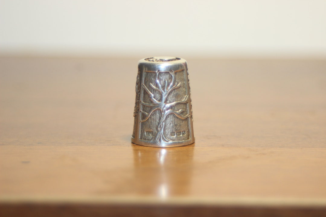 Sterling Silver Thimble Tree of Life , Vintage Sewing Thimble ,stg 925 ...