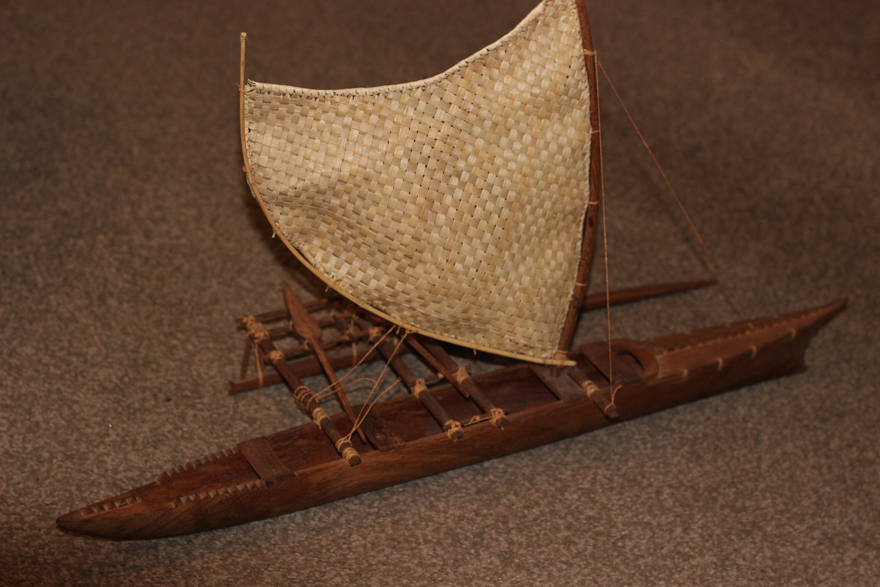 Samoan Outrigger Canoe pacific Islands Canoe Sail Boat | Etsy