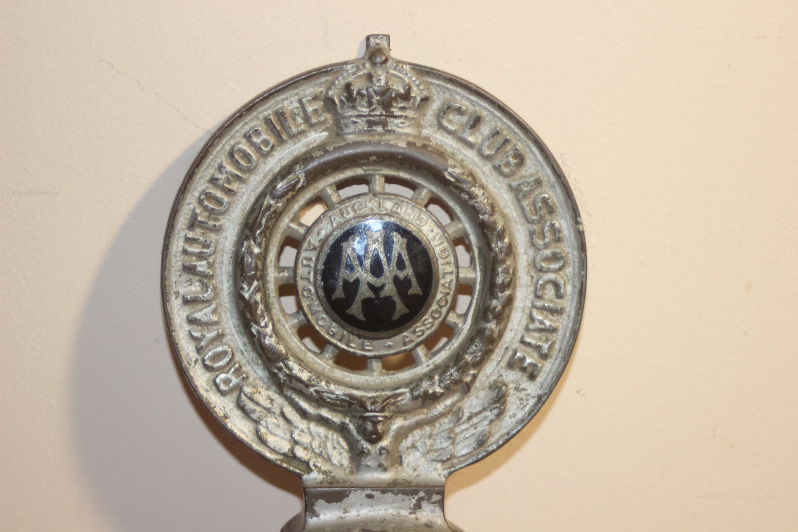 AAA Vintage Badge , AA Car Badge , Royal Automobile Club Associate ...
