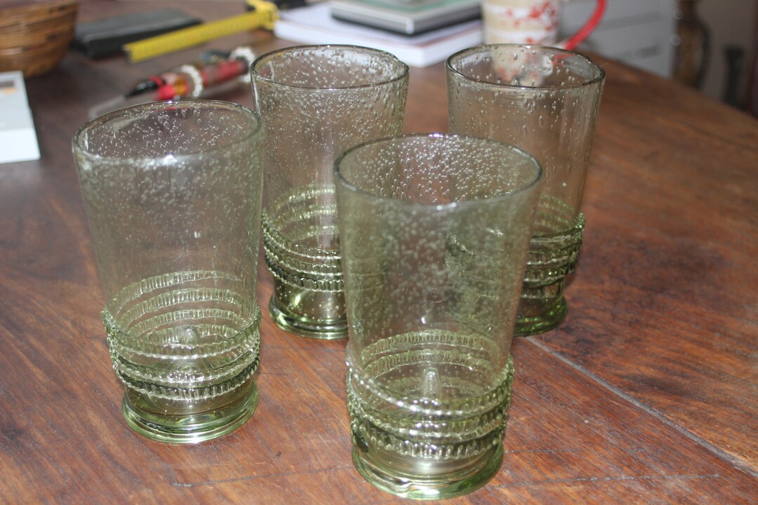 Medieval Drinking Glasses X4 Reproduction Hand Blown Germany Design ...