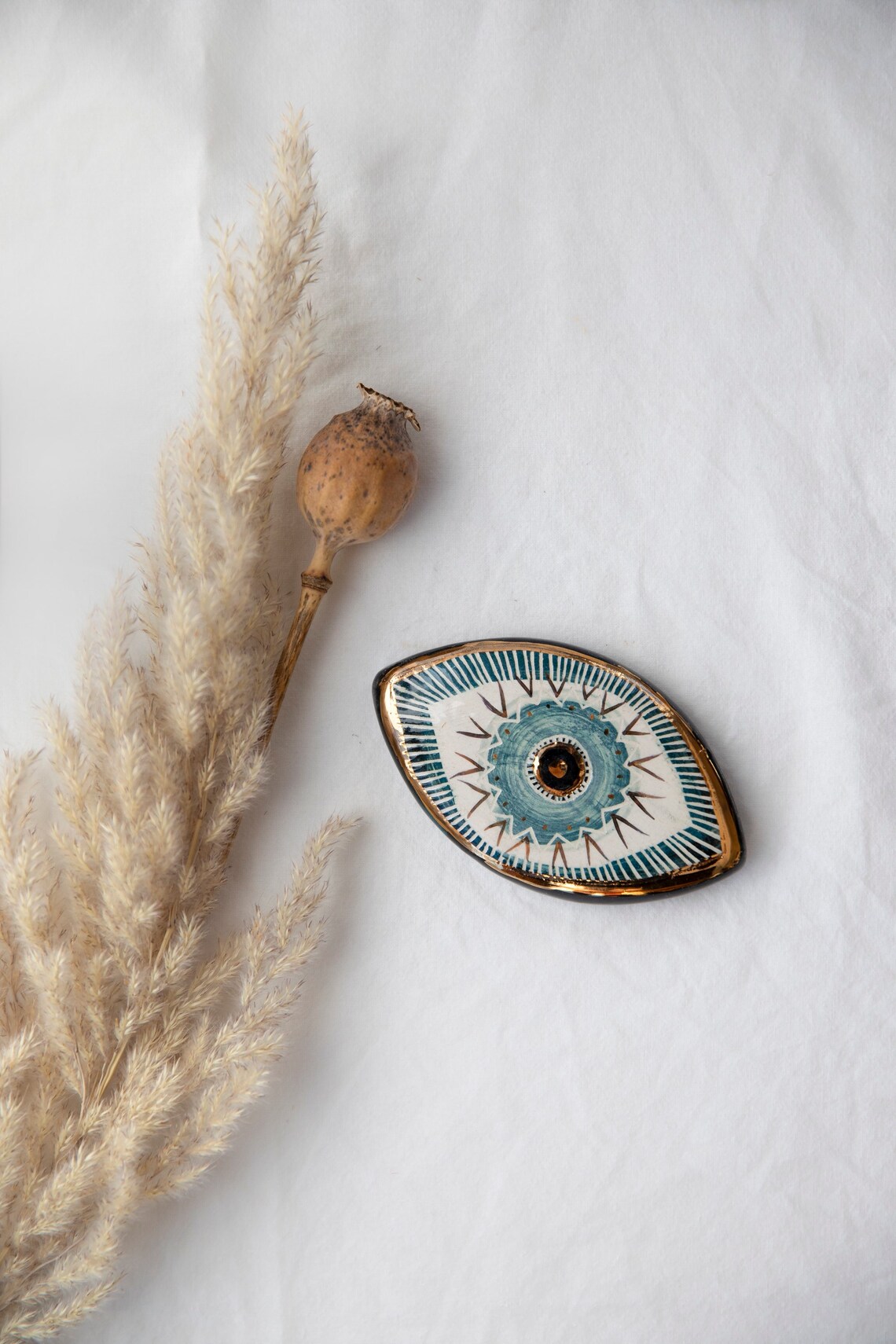 Set of 3 Mini Size Handmade Ceramic Eyes / Wall Hanging | Etsy