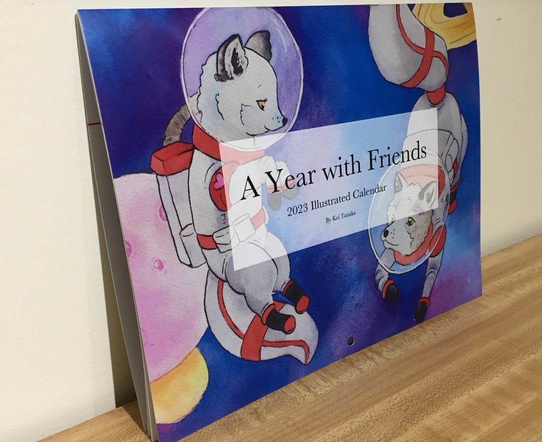 A Year With Friends 2023 Illustrated Wall Art Animal Lovers - Etsy