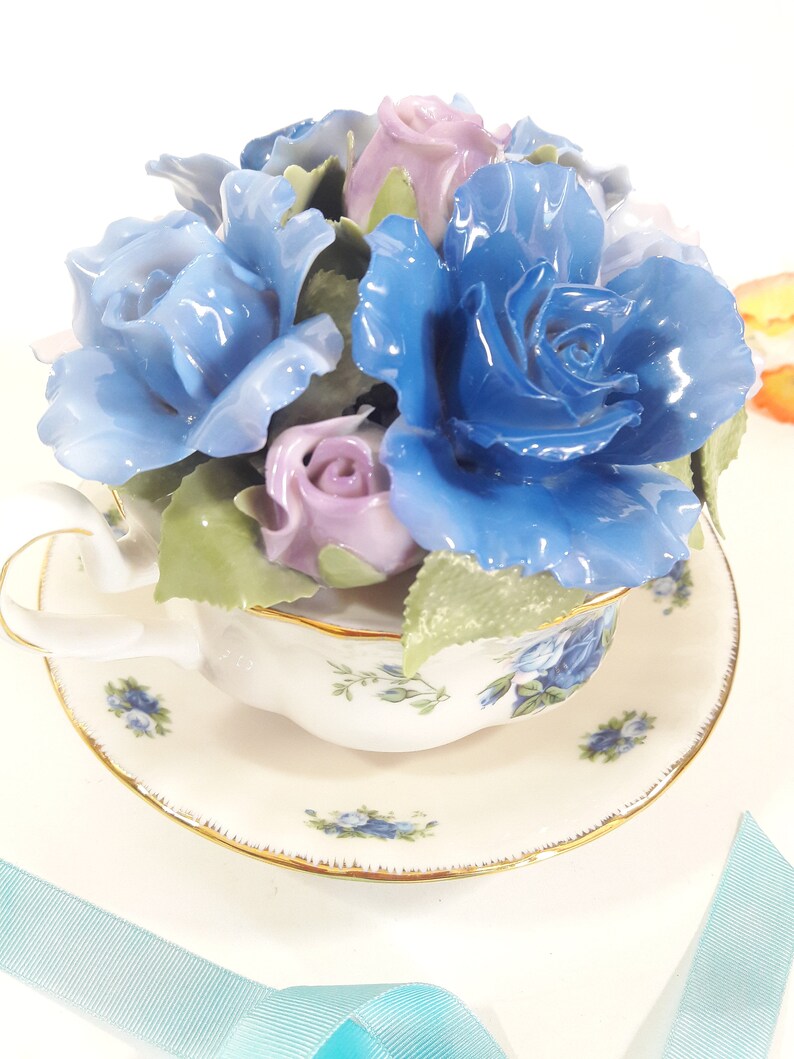 Royal Albert Moonlight Rose Music Box Collectable Music | Etsy