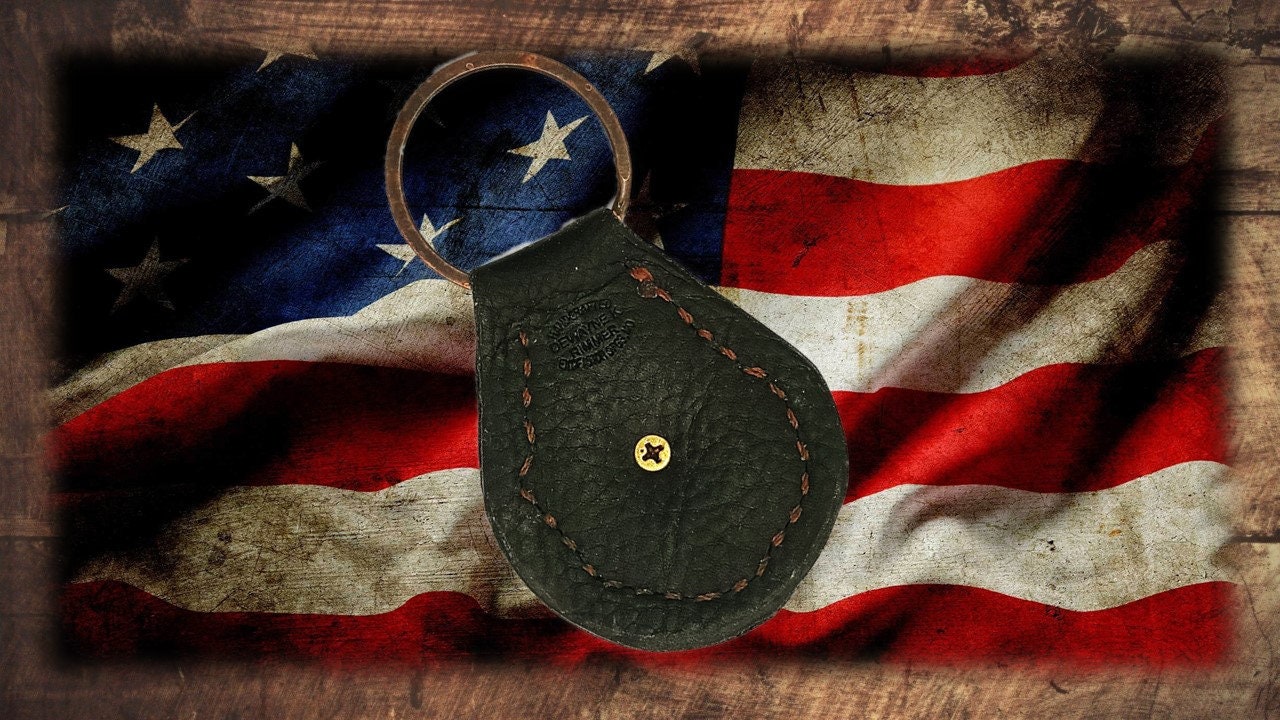 America Eagle USA Flag Concho Key Fob - Etsy
