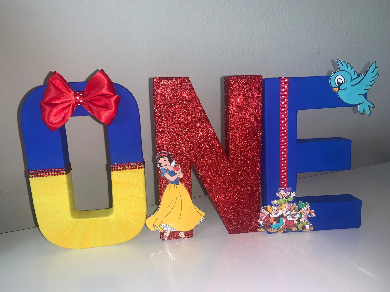 Inspired Snow White Letters Party Decoration Paper Mache - Etsy