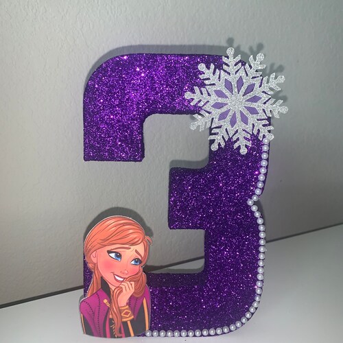 Frozen Elsa Number for Birthday Party - Etsy