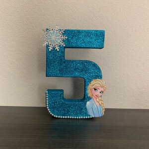 Frozen Elsa Number for Birthday Party - Etsy