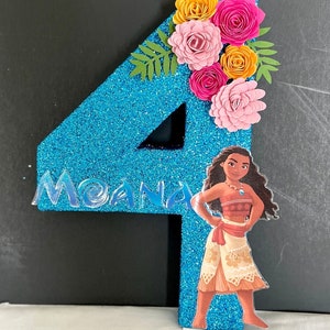 Inspired Moana Personalized Number/letter - Etsy
