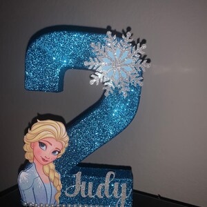 Frozen Elsa Number for Birthday Party - Etsy