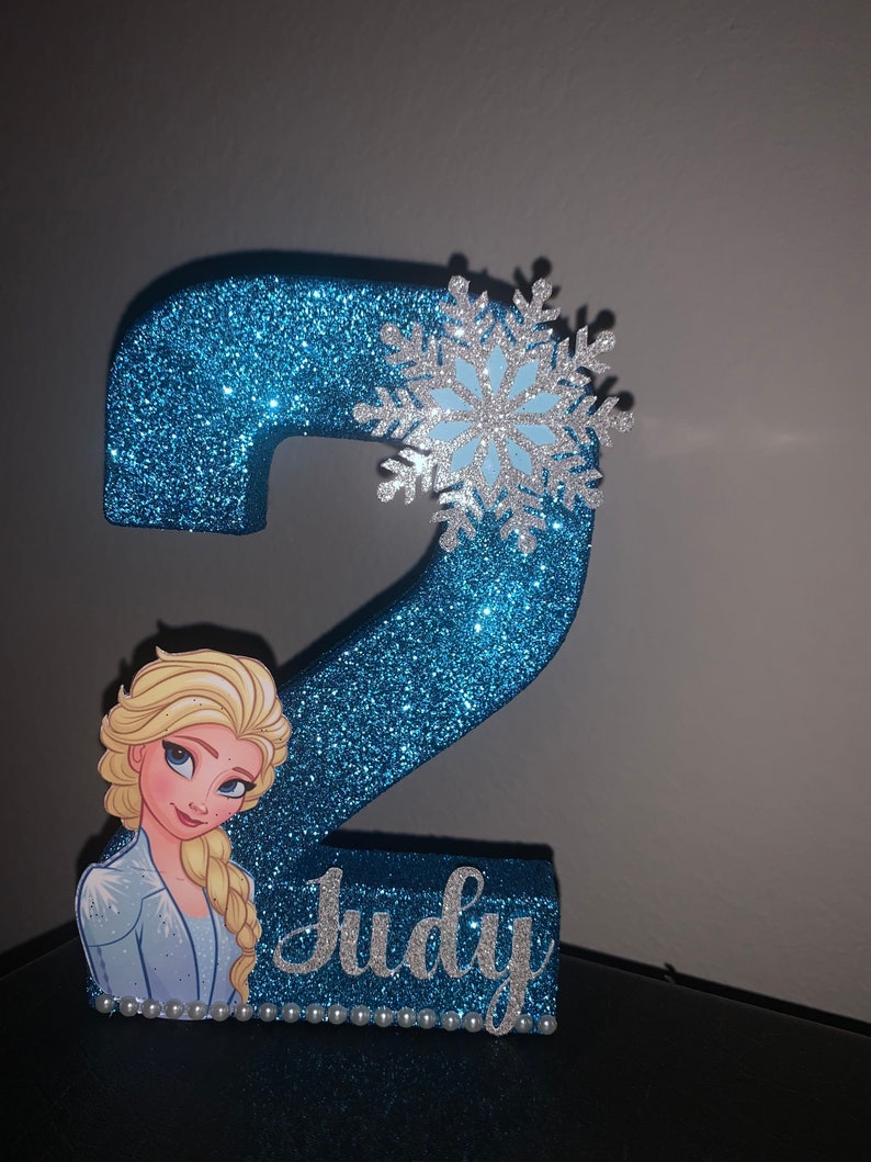 Frozen Elsa Number for Birthday Party - Etsy