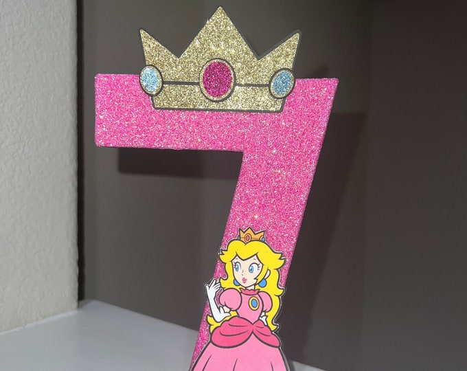 Inspired Personalized Princess Peach Mache Number/letters - Etsy