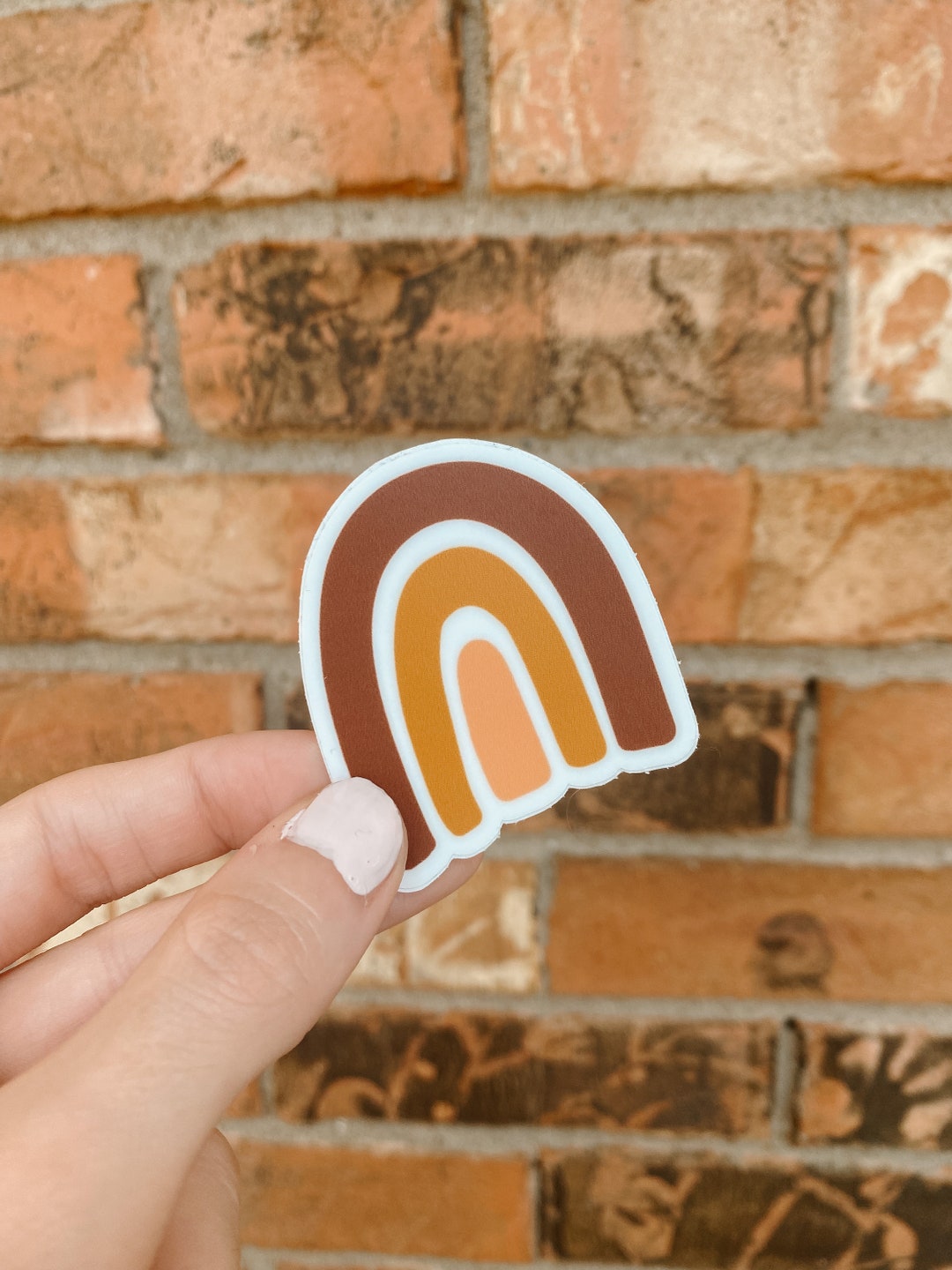 Boho Rainbow Sticker - Etsy