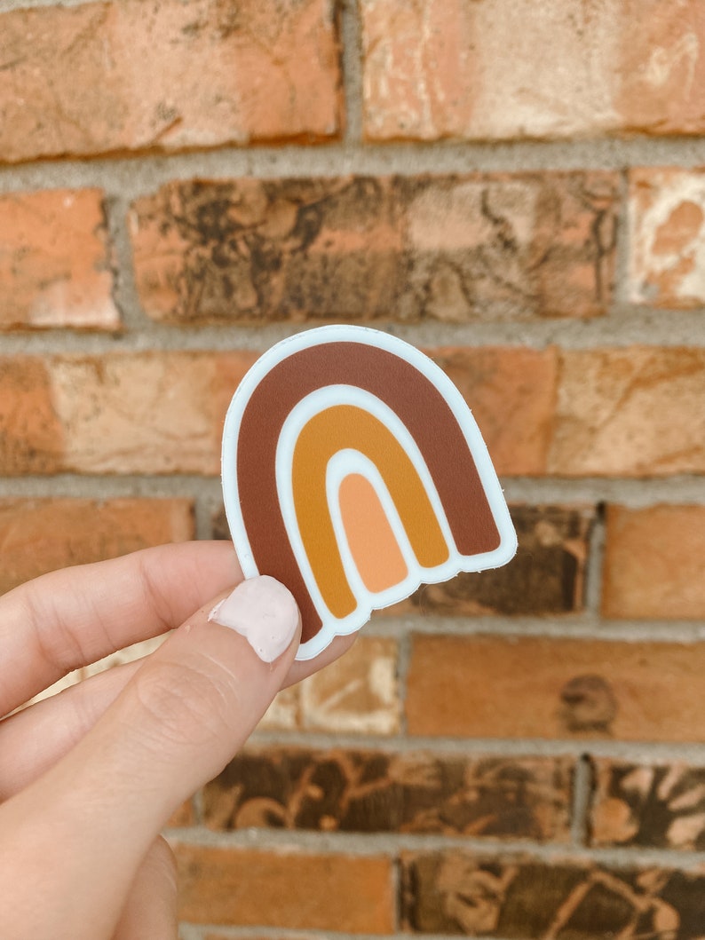 Boho Rainbow Sticker - Etsy