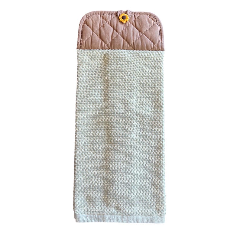 Fall Floral Hanging Kitchen Towel: Autumn Decor With Button Closure - Etsy