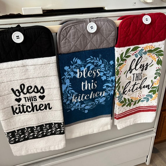 Bless this kitchen hanging towel Dishcloths & Kitchen Towels Linens ...