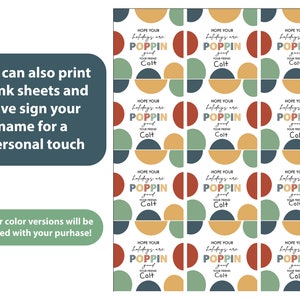 Pop It Holiday Gift Tag Christmas Gifts for Classmates Bulk SVG PNG PDF ...