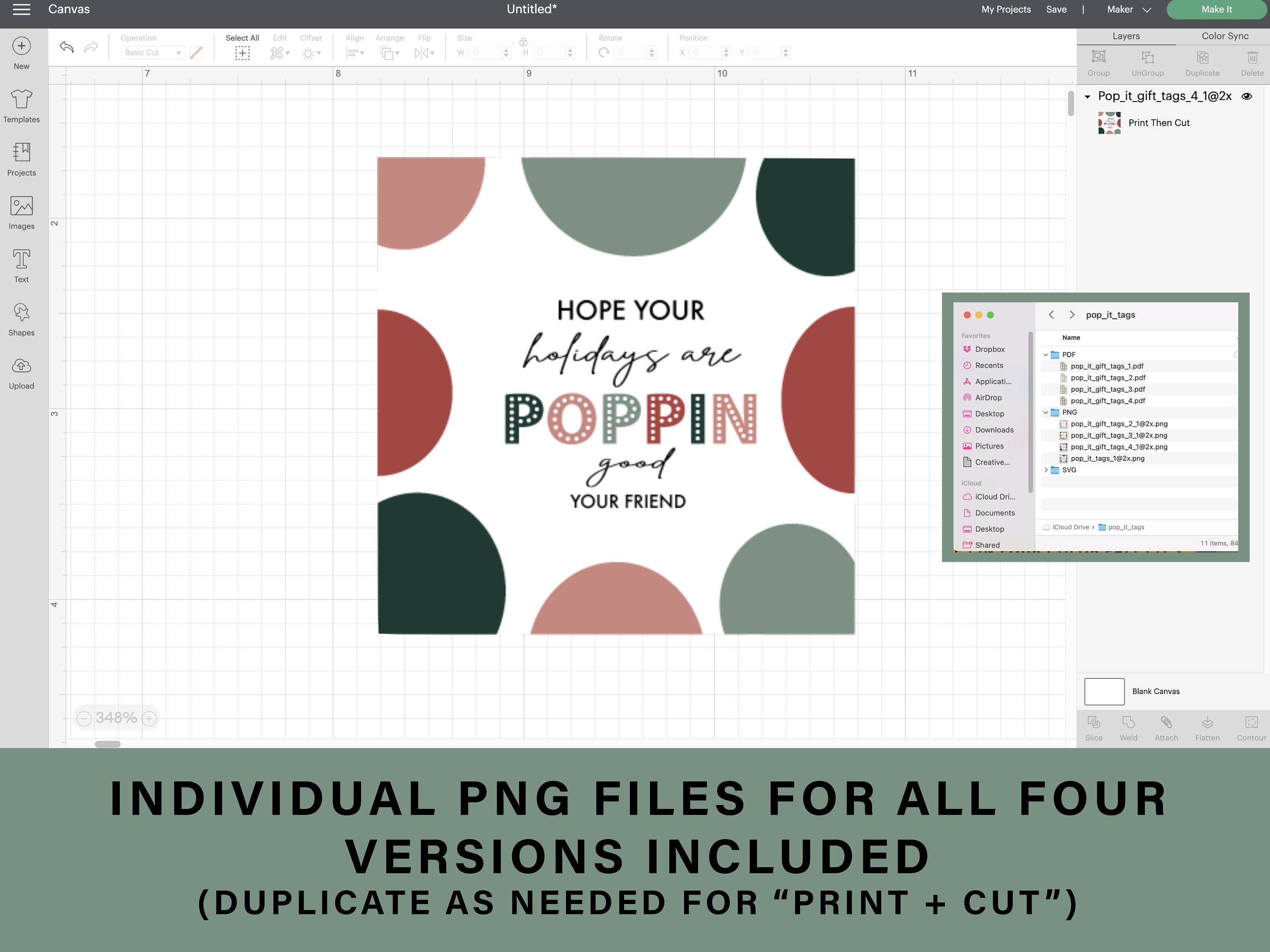 Pop It Holiday Gift Tag Christmas Gifts for Classmates Bulk - Etsy