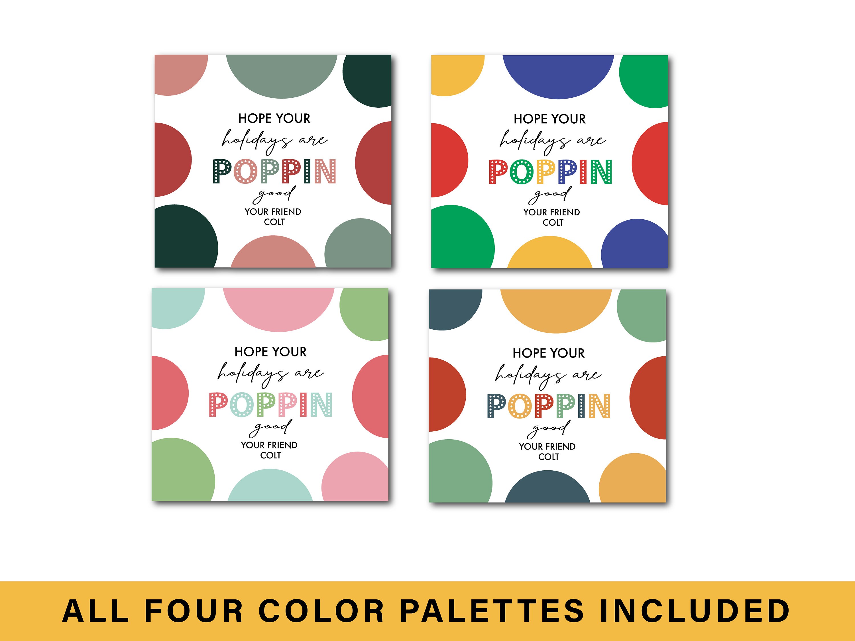 Pop It Holiday Gift Tag Christmas Gifts for Classmates Bulk - Etsy