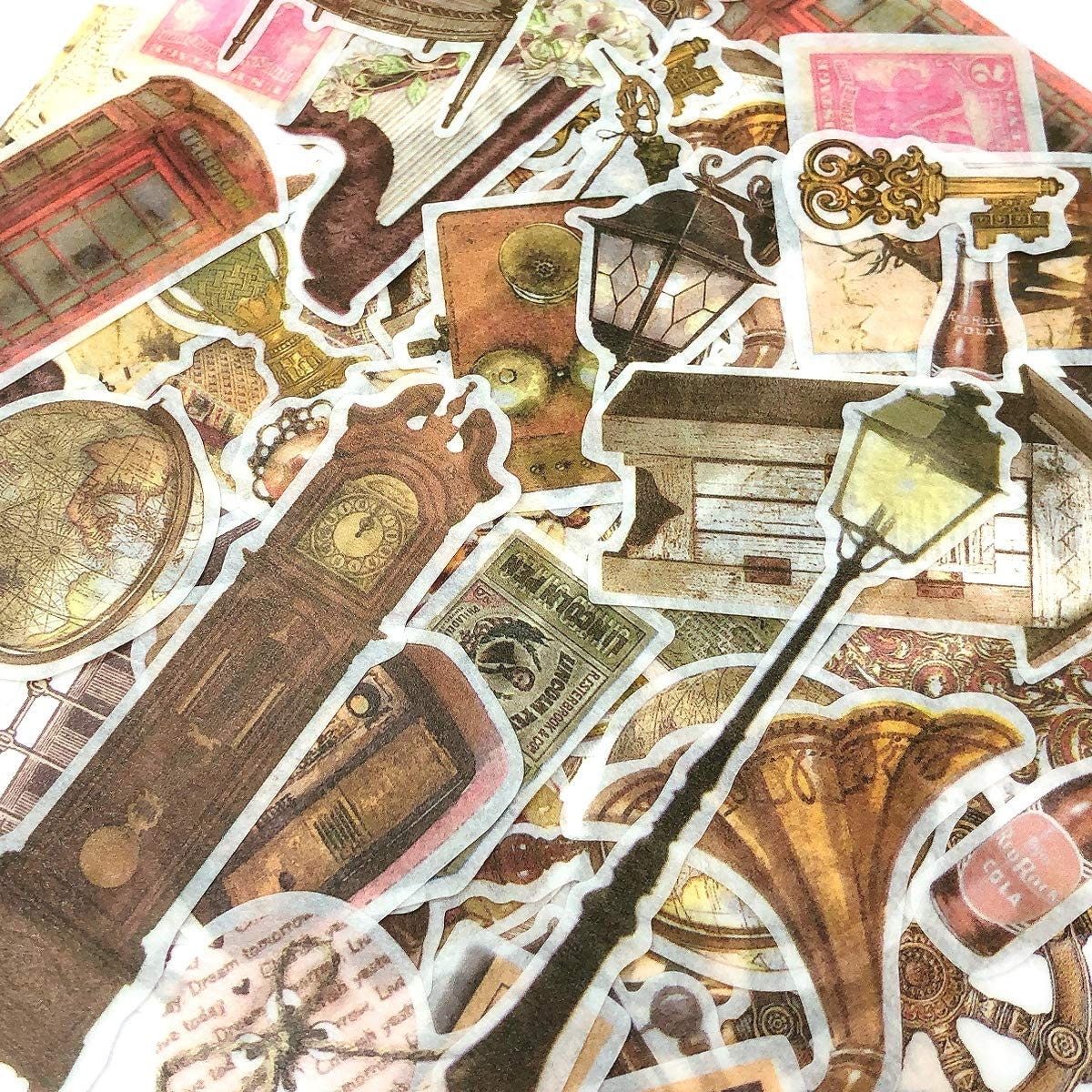 60 Vintage Washi Stickers Antique Style Stickers Antique - Etsy