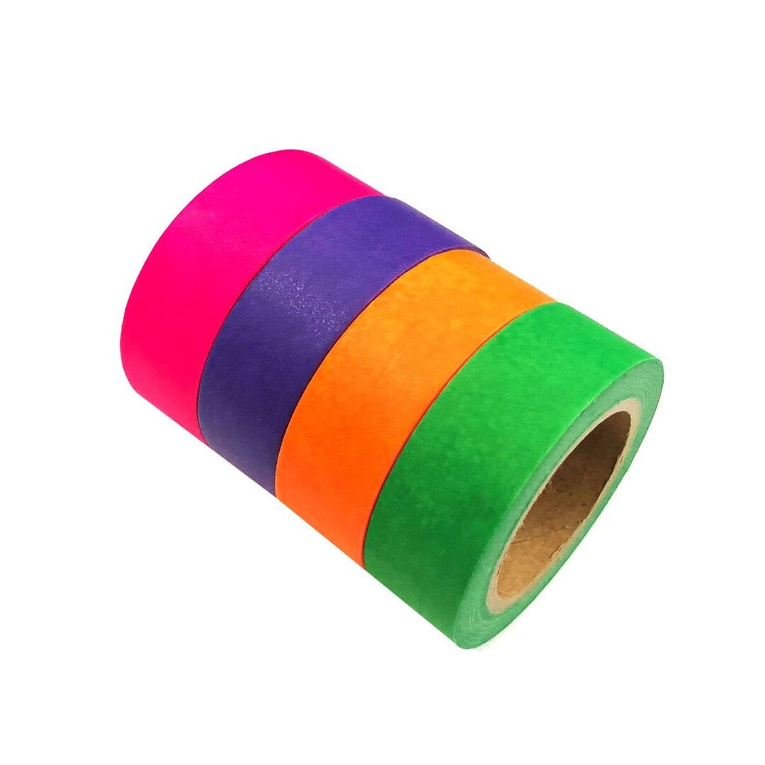 Fluorescent Washi Tape Roll Neon Washi Tape Neon Tape Bright Washi Tape ...