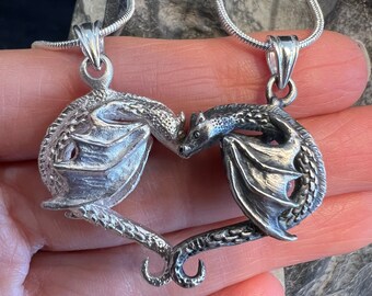Dragon Matching Necklace - Etsy