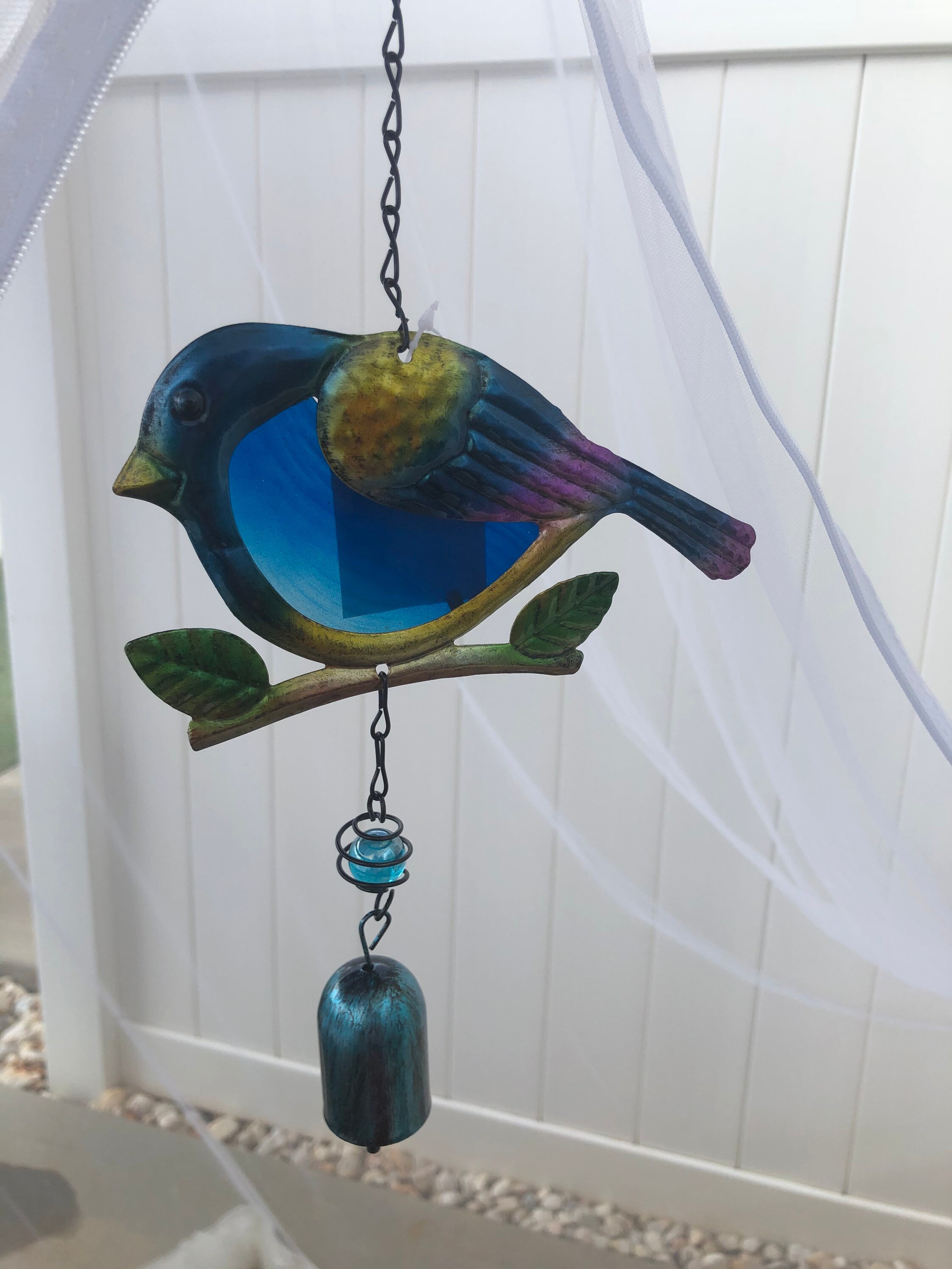 Bird Chimes Glass Painted Chimes, Garden Decorations Fast Shipping - Etsy