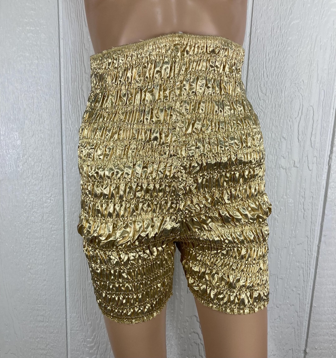 Malco Modes Pettipants Metallic Gold Square Dance Bloomers Shorts Size ...
