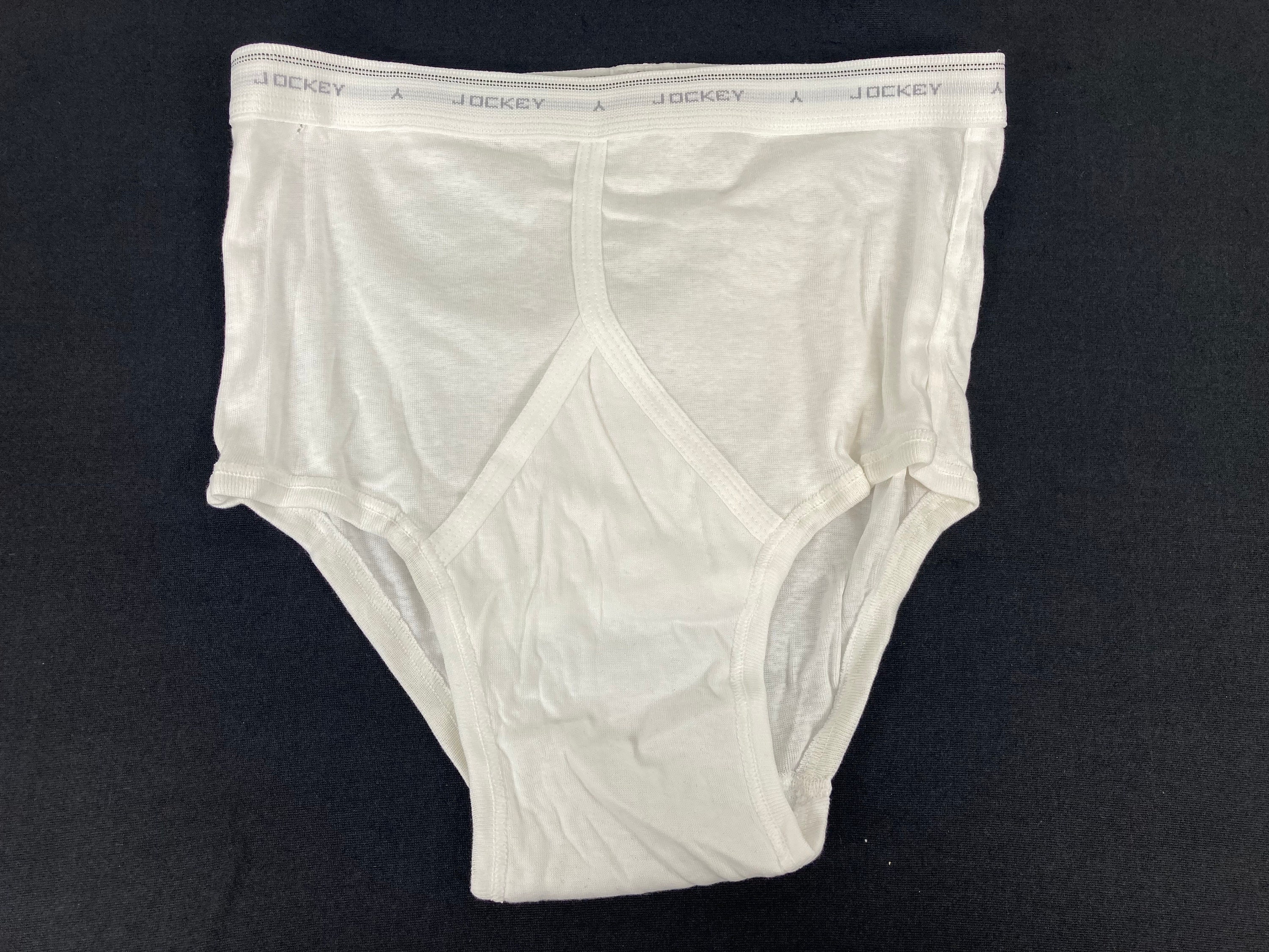 Vintage Jockey Classic Briefs Inverted Y Fly Cotton Underwear Tighty ...