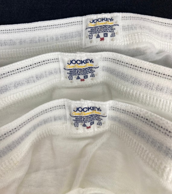 Vintage Jockey Classic Briefs Inverted Y Fly Cotton U… - Gem