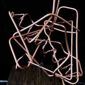 Handmade Modern Abstract Copper Wire Art Sculpture - Brutalist Art - Etsy