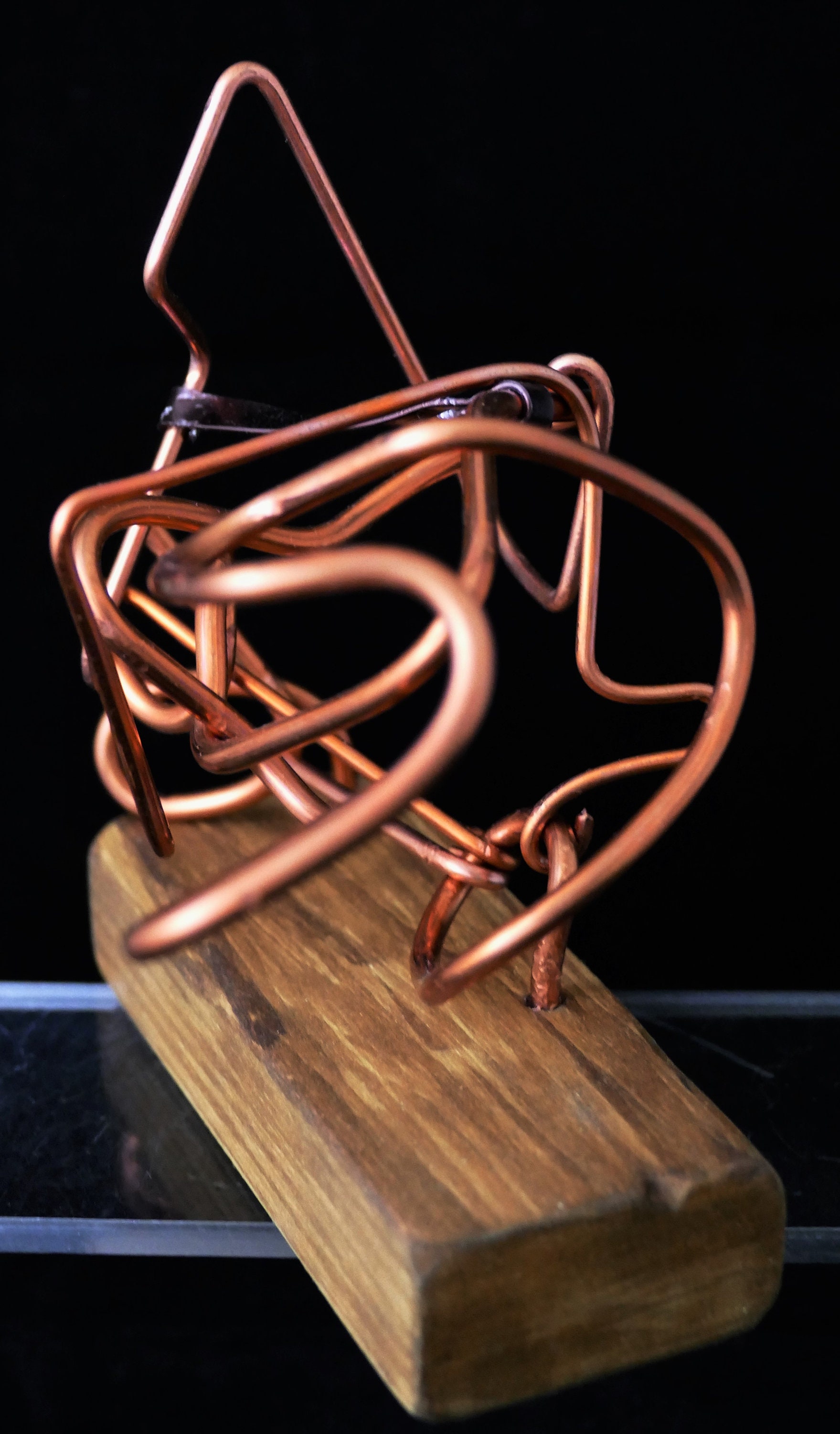Handmade Modern Abstract Copper Wire Art Sculpture - Brutalist Art - Etsy