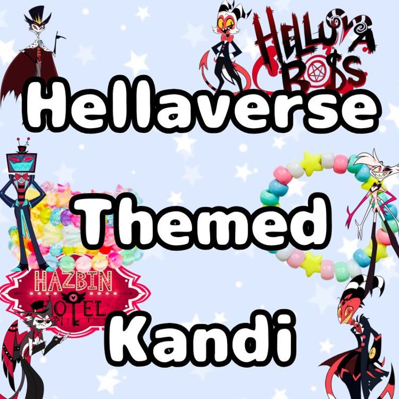 Hazbin + Helluva Themed Kandi! - Etsy