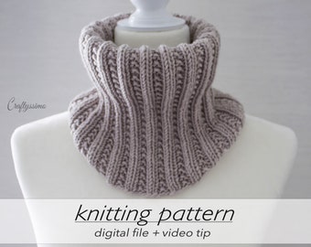 Tube Knit Scarf - Etsy