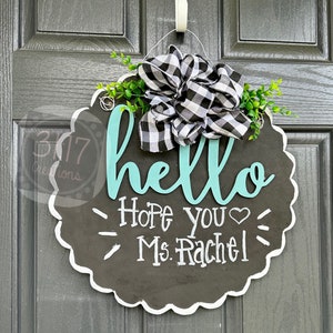 Ms Rachel, Ms Rachel Door Sign, Hello Door Sign Ms Rachel, Hope You ...