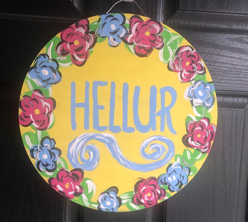 Hellur Hellur Door Hanger Hellur Door Sign Hellur Madea - Etsy