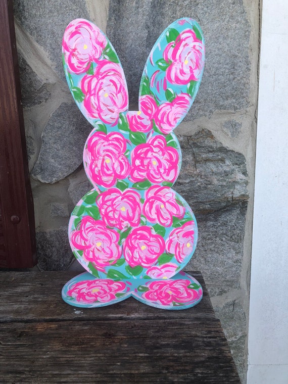 Ornaments & Accents Ornaments Standing Wood Bunny Wood Bunny Standing ...