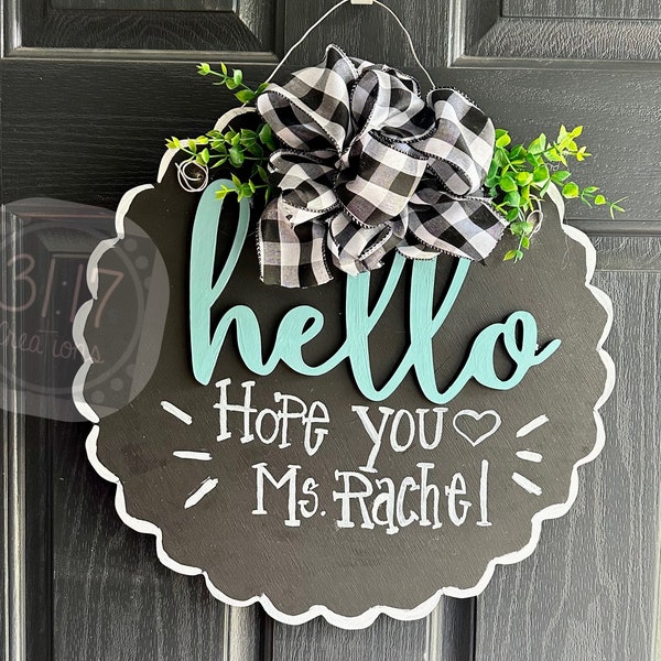 Ms Rachel Welcome Sign - Etsy