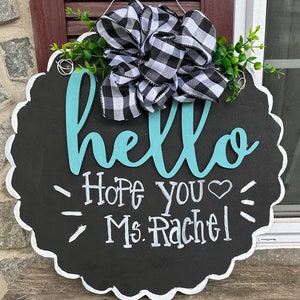 Ms Rachel, Ms Rachel Door Sign, Hello Door Sign Ms Rachel, Hope You ...