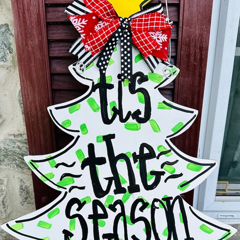 Holiday Door Hanger - Etsy