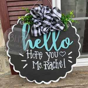 Ms Rachel, Ms Rachel Door Sign, Hello Door Sign Ms Rachel, Hope You ...