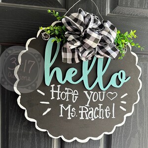 Ms Rachel, Ms Rachel Door Sign, Hello Door Sign Ms Rachel, Hope You ...